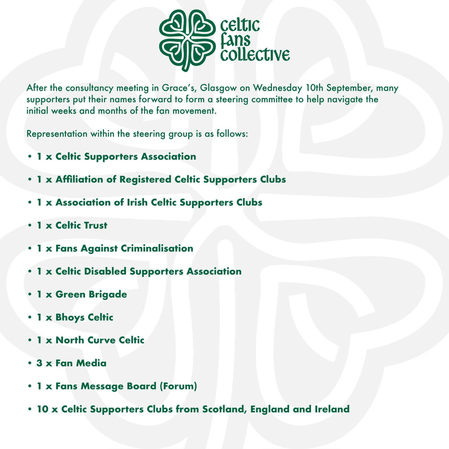 The Celtic Fans Collective is here. Unity, values and ambition. | The ...